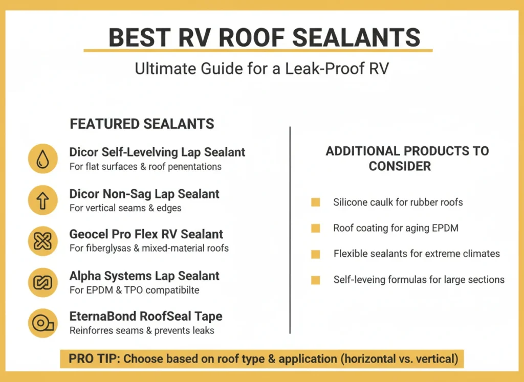 12 Best RV Roof Sealants | Comparison & Application Guide